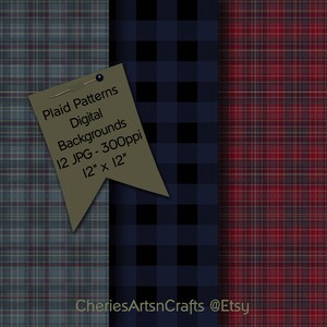 Buffalo Plaid Seamless Patterns | Plaid Patterns | Surface Patterns ...