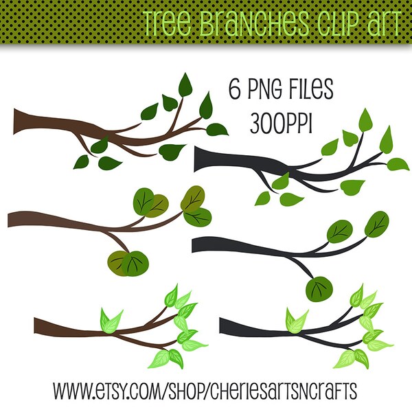 Clipart Tree Branch - Etsy