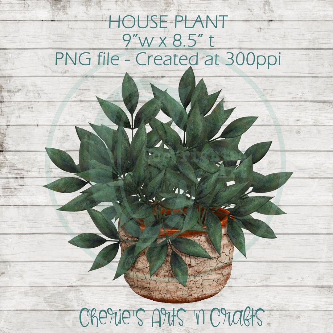 House Plants Graphics House Plant Clip Art Botanical Boho Style House ...