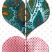 Bunting Clip Art Stitched Hearts Bunting Digital - Etsy