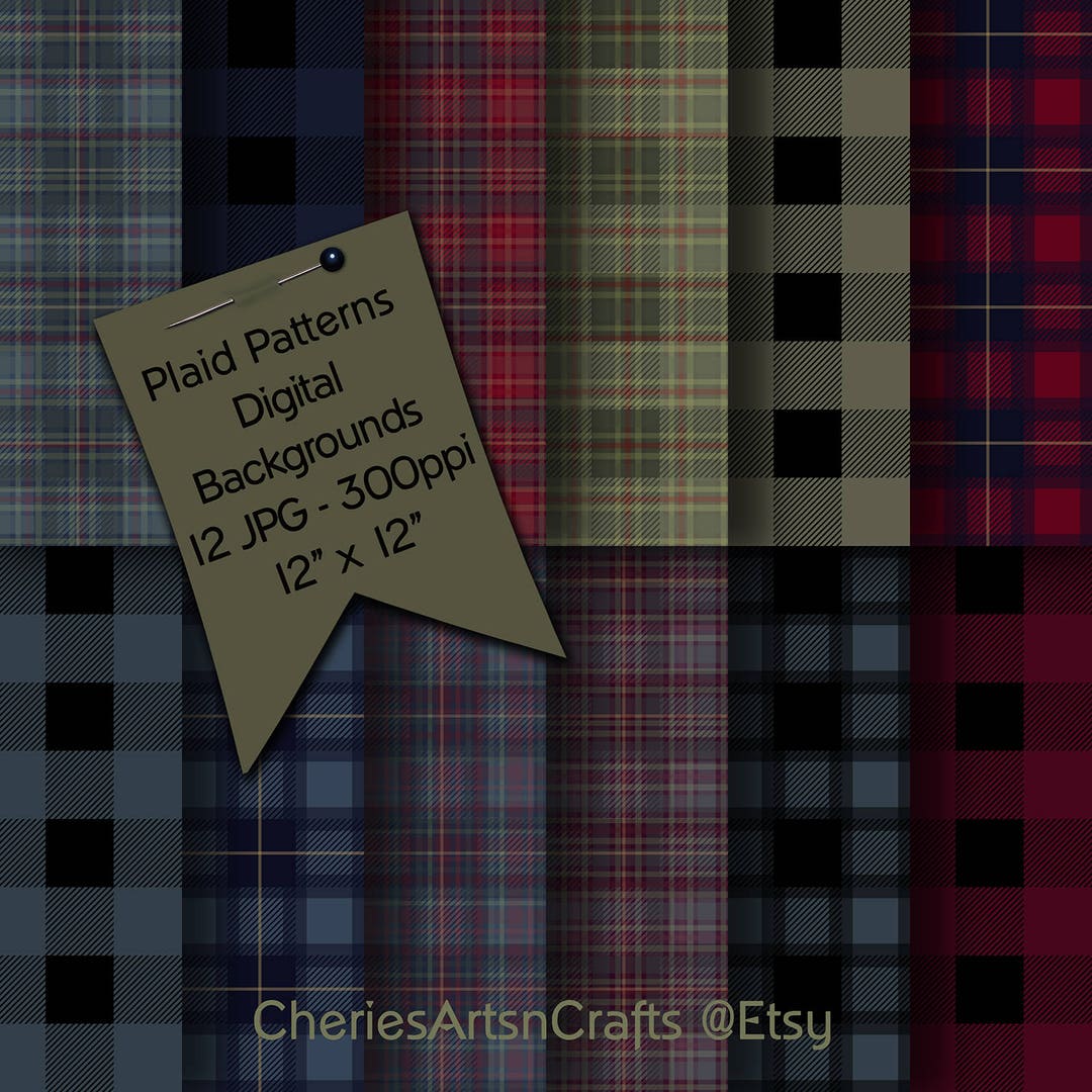 Buffalo Plaid Seamless Patterns | Plaid Patterns | Surface Patterns ...