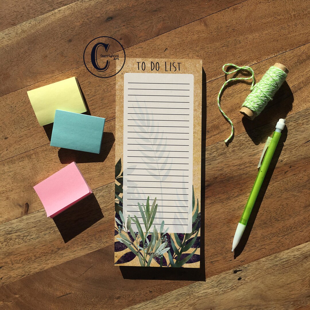 Notepad Printable File | Digital Art | JPG and PDF Digital Files ...