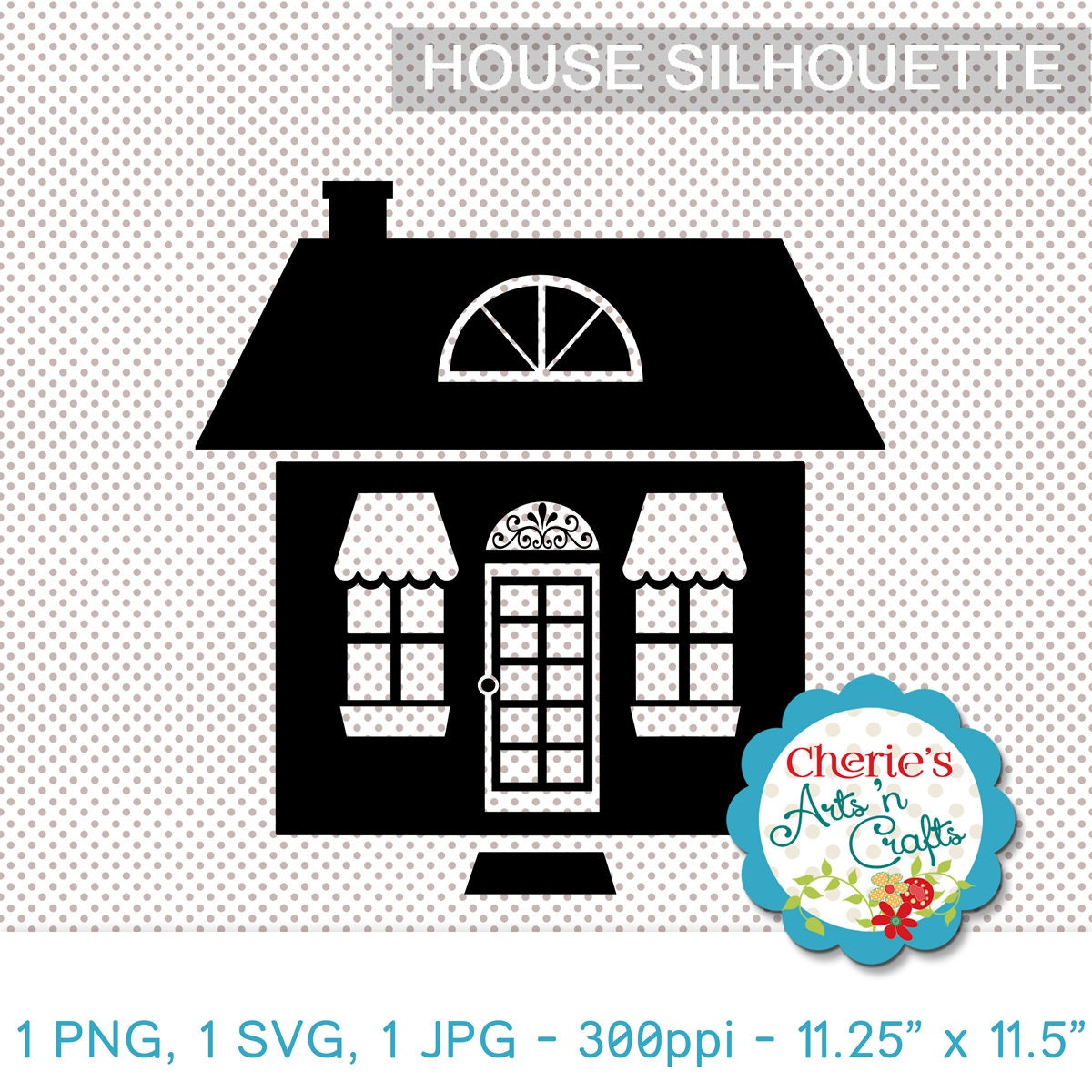 Quaint Cottage SVG Clip Art Doll House PNG Clip Art House | Etsy