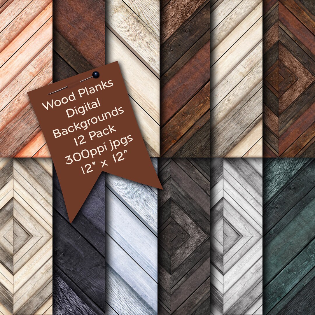 Rustic Chevron Pattern Wood Digital Backgrounds Wood Digital Papers ...