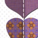 Bunting Clip Art Stitched Hearts Bunting Digital - Etsy