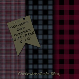 Buffalo Plaid Seamless Patterns | Plaid Patterns | Surface Patterns ...