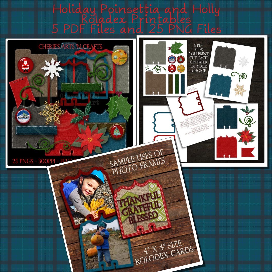 Art Journaling Memory Cards Templates | Christmas Dex Style Designs ...