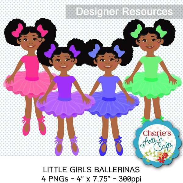 African American Ballerina Clip Art - Etsy