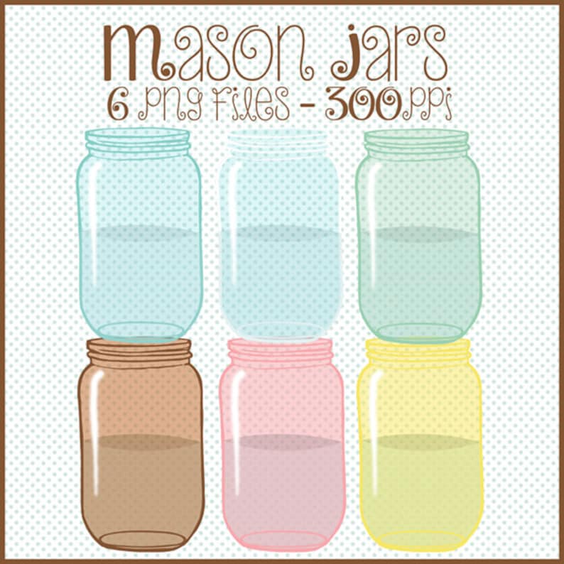 Jar Clip Art Jar Art Canning Jar Graphics Canning Jar Clip | Etsy