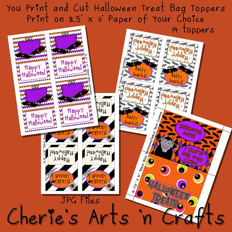 Treat Bag Topper - Etsy