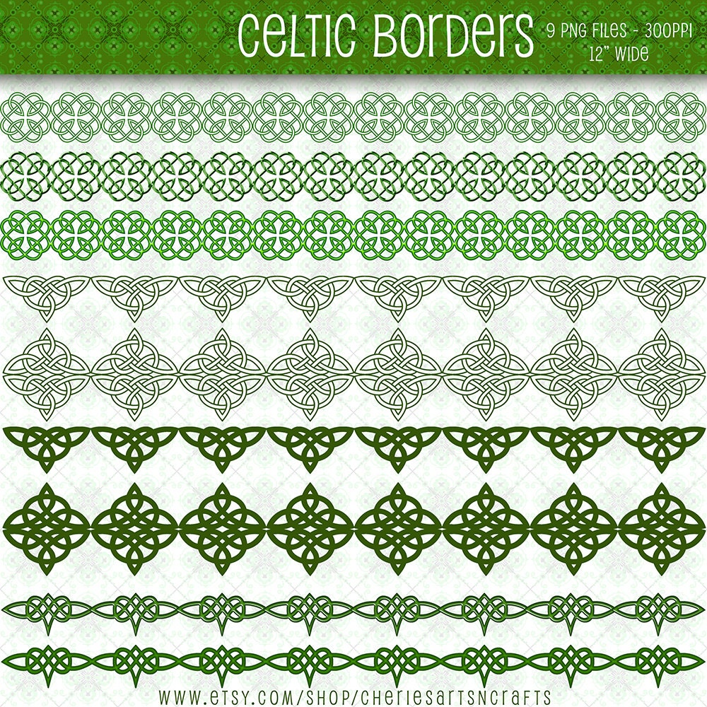 Green Celtic Border