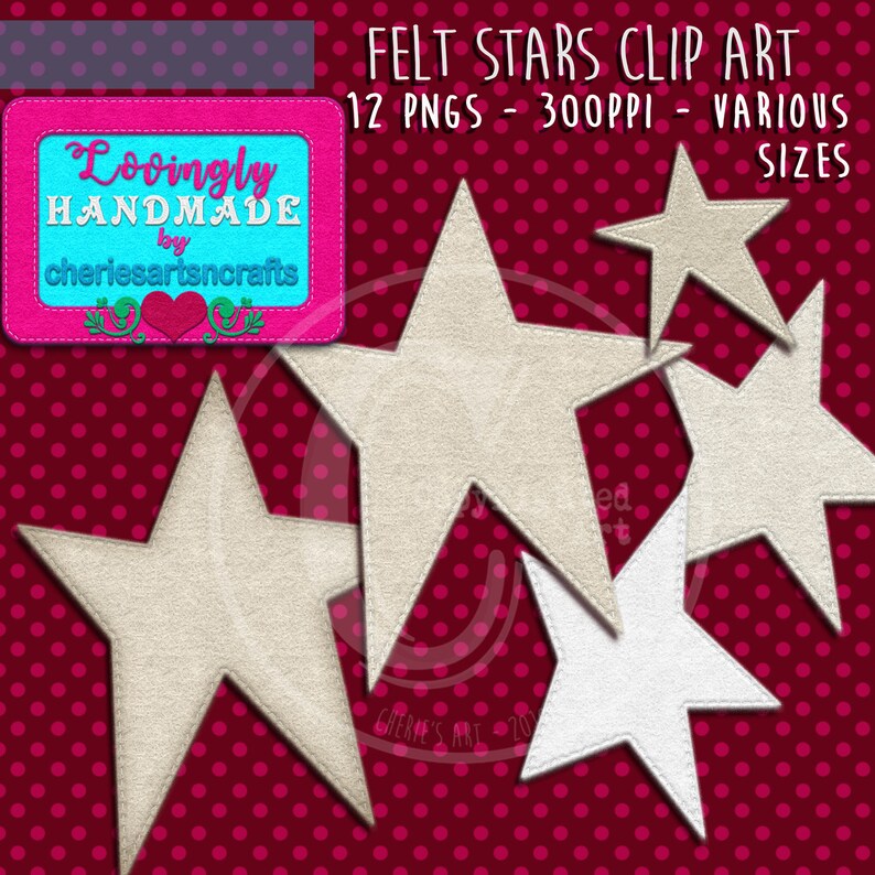 PRIM Stars Clip Art PNG Digital Cliparts Primitive Stars | Etsy