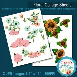 Flower Clusters, Flower Borders, Clip Art Flowers, Flowers Graphics ...