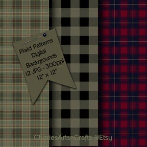 Buffalo Plaid Seamless Patterns | Plaid Patterns | Surface Patterns ...