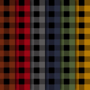 Buffalo Plaid Digital Papers | JPG Digital Scrapbooking Paper | Surface ...