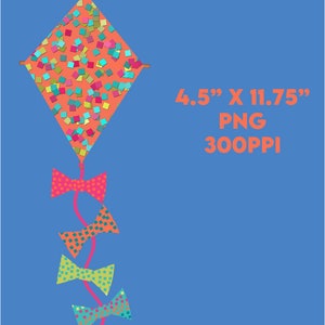 Kites Clip Art Summer Clipart 4 PNG Files Cute Kites Clipart Kites ...