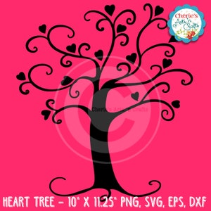 Heart Tree Clip Art Designer Resources Valentine's Day Cliparts SVG PNG ...