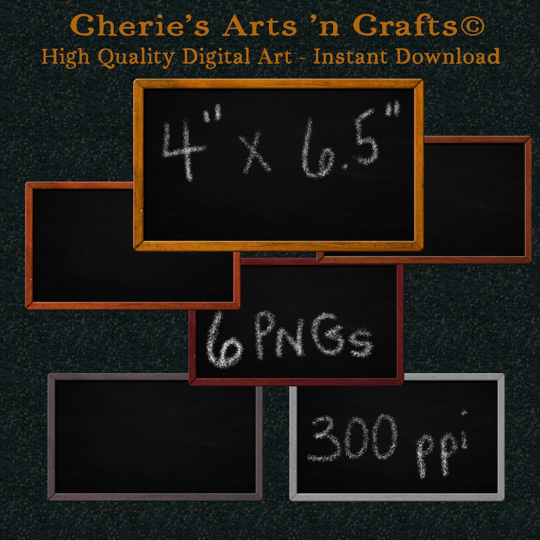 Digital Frames Black Chalkboards Digital Frames Teacher - Etsy