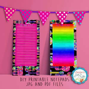 Notepads Printables | Printable Stationery | Digital Download Notepads ...