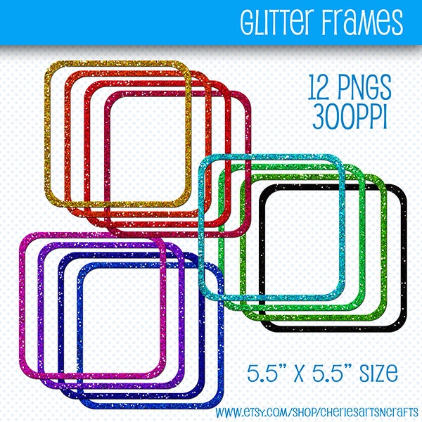 Glitter Frames - Etsy