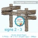 Rustic Wood Signs Clip Art Weathered Wood Signs Clip Art - Etsy