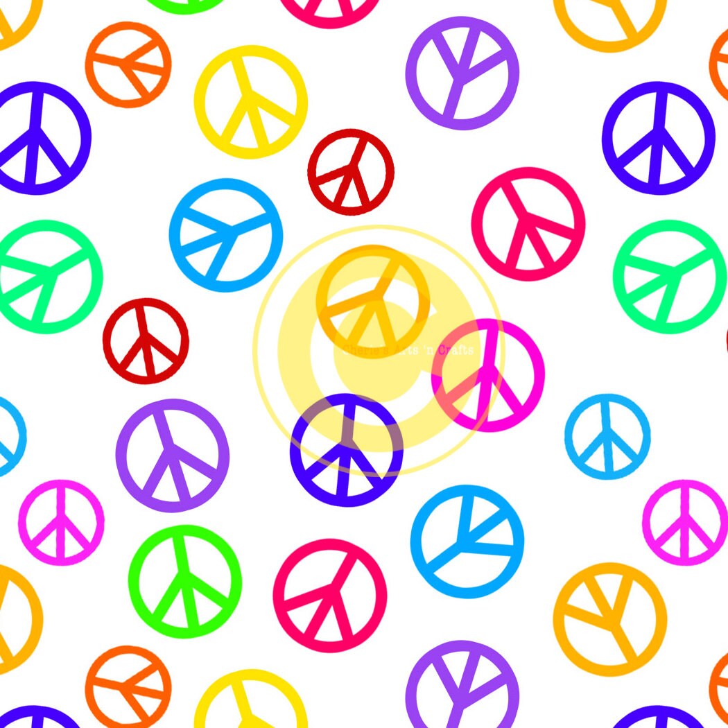 Hippie Digital Papers Hippie Daze Digital Scrapbooking Paper | Etsy