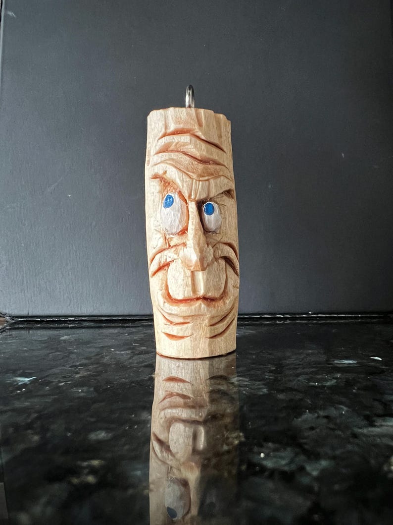 Hand-carved Whittle Keychain - Etsy