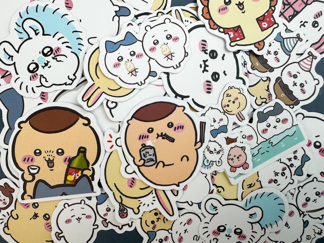 50 Chikawa Stickers Set Kawaii Chiikawa Stickers Hachi Stickers Usagi ...