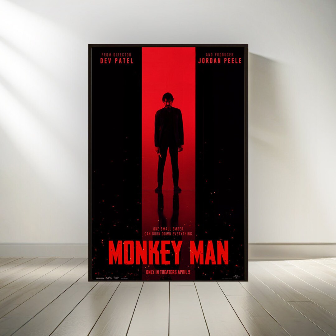 Monkey Man Movie Poster-home Decor limited Edition Collectibl Room ...