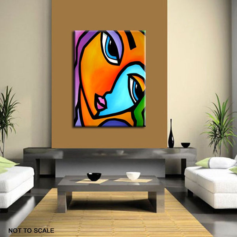 Abstract Painting Modern Pop Art Contemporary Large Colorful - Etsy