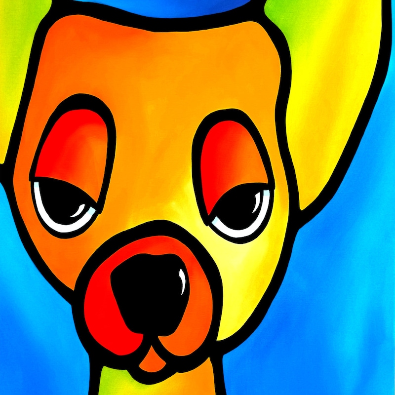 Abstract Dog Art - Etsy