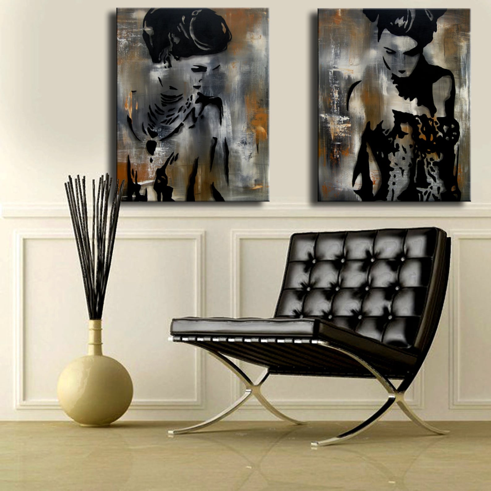 Marcella Original Abstract Painting Modern Pop Art Large - Etsy