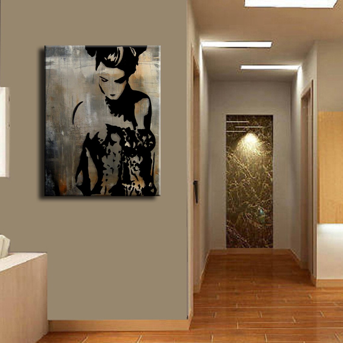 Bailar Conmigo- Original Abstract Painting Modern Pop Art Large Woman ...