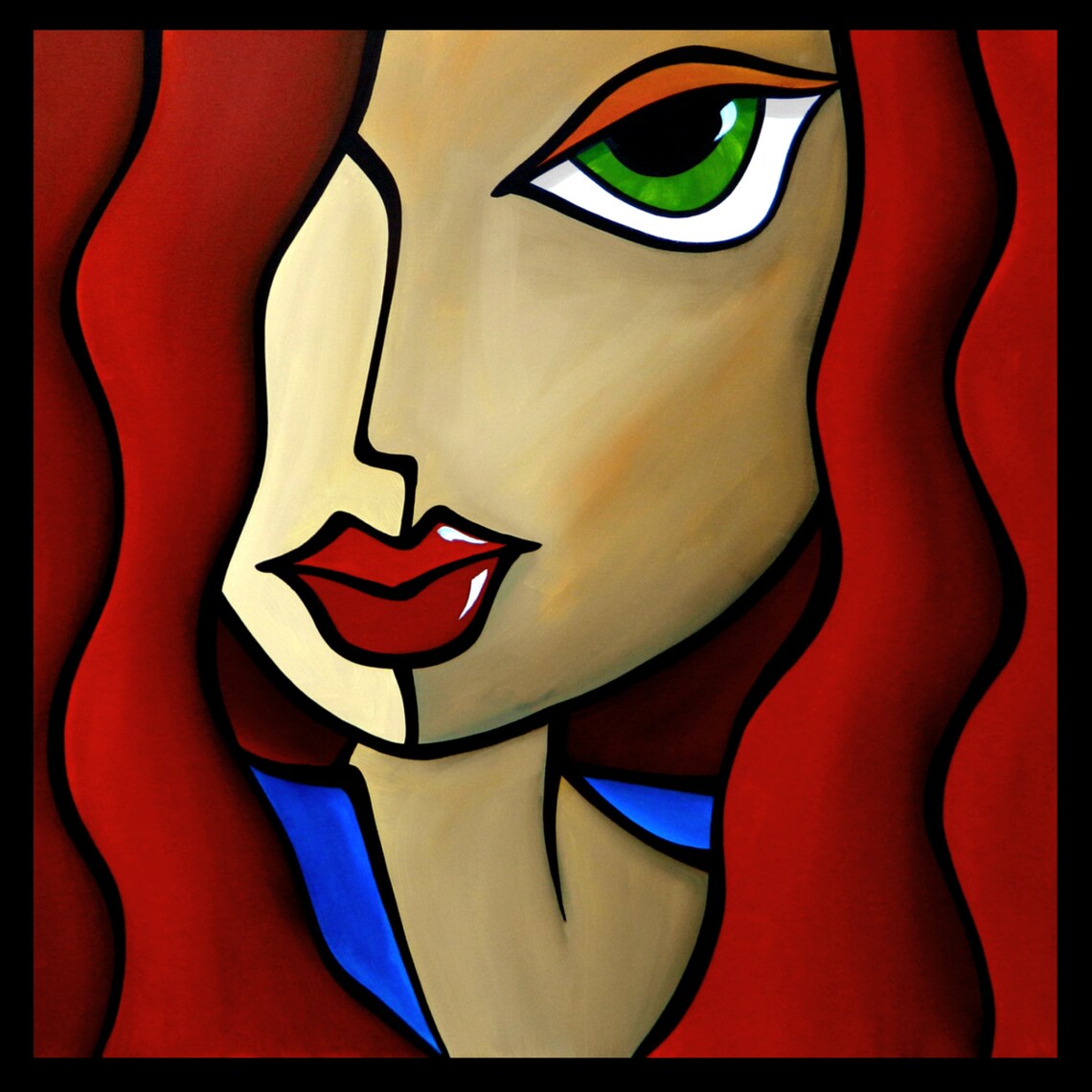 Temptress - Original Abstract Painting Modern Pop Art Contemporary ...