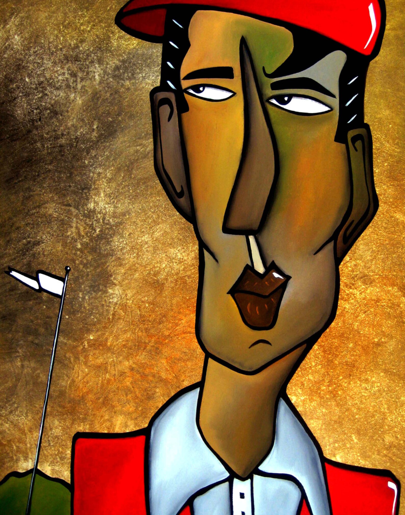 Abstract Golf Painting Modern Home Decor LARGE Canvas Wall Art - Etsy