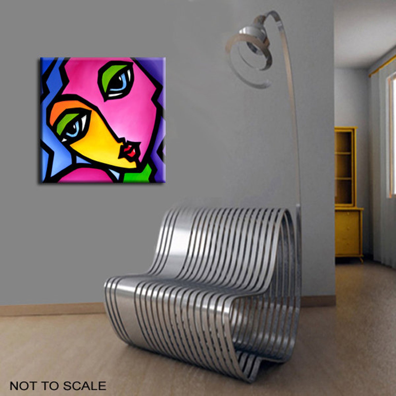 Abstract Painting Modern Pop Art Contemporary Portrait FACE by ...