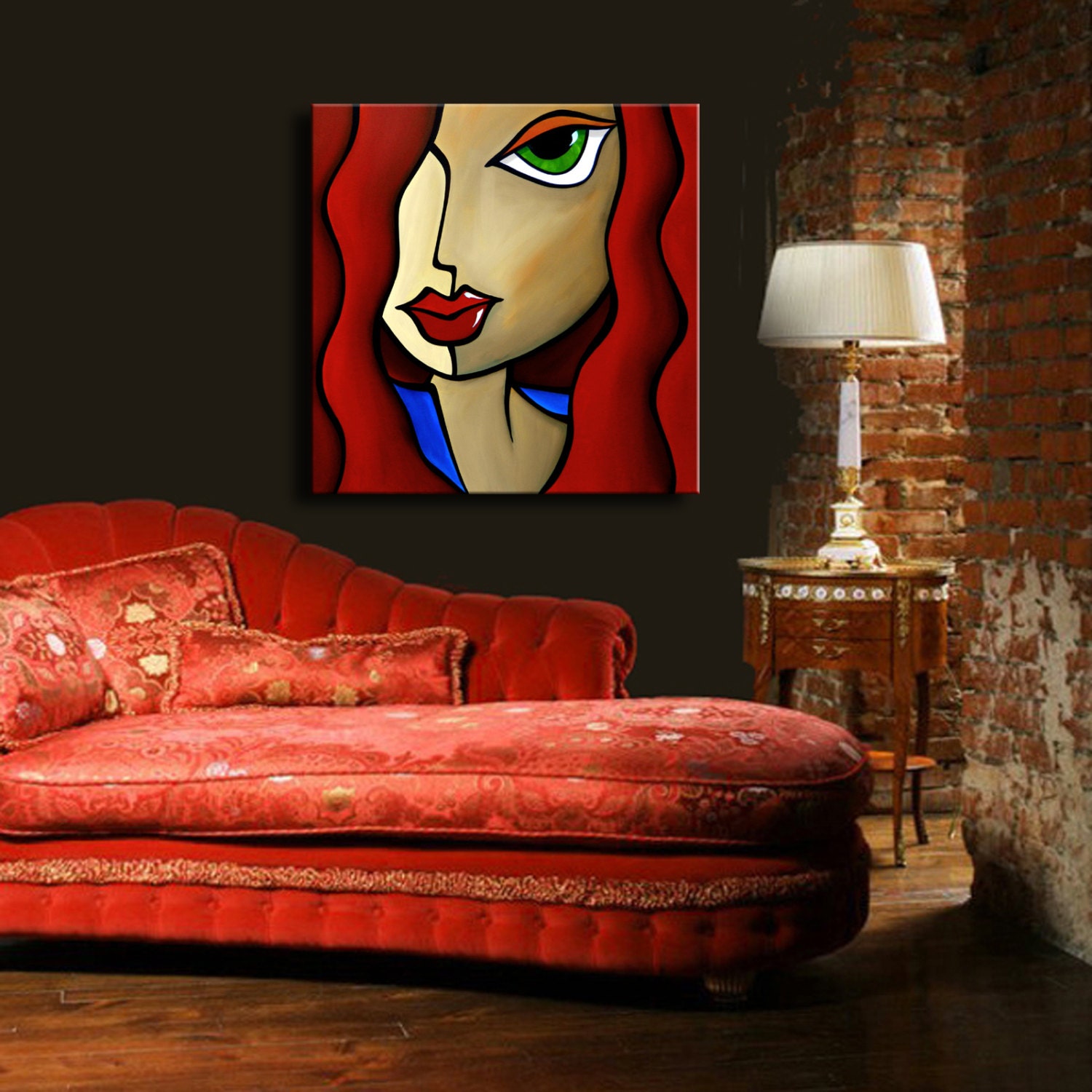 Temptress - Original Abstract Painting Modern Pop Art Contemporary ...