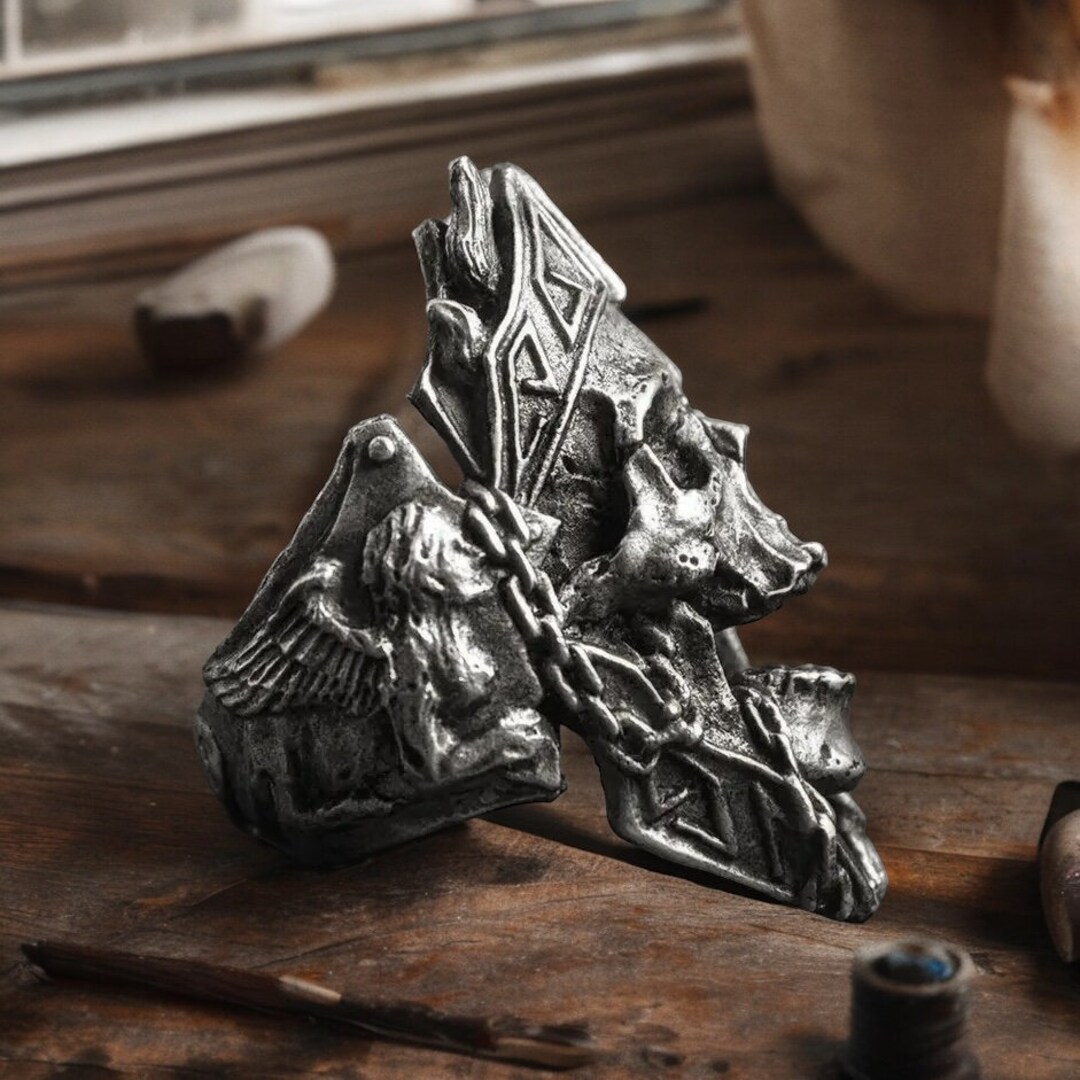Ares Skull Handmade Ring King Ring Handmade Ring Men 316L Stainless ...