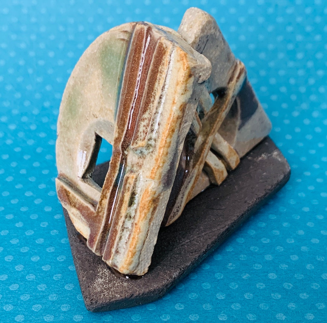 Abstract Mini Ceramic Sculpture Desktop - Etsy
