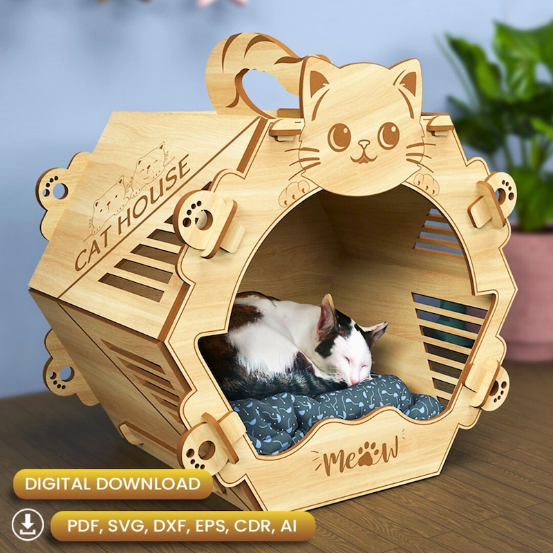 Architectural Cat House - Etsy UK