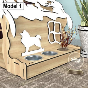 2 Versions of Lovely Dog House DXF, Gifts for Pets, Dog House Plans ...