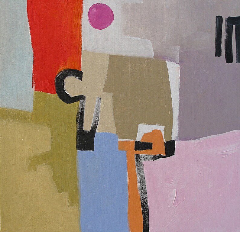 Geometric Abstract Painting Giclee Print From Original Abstract ...