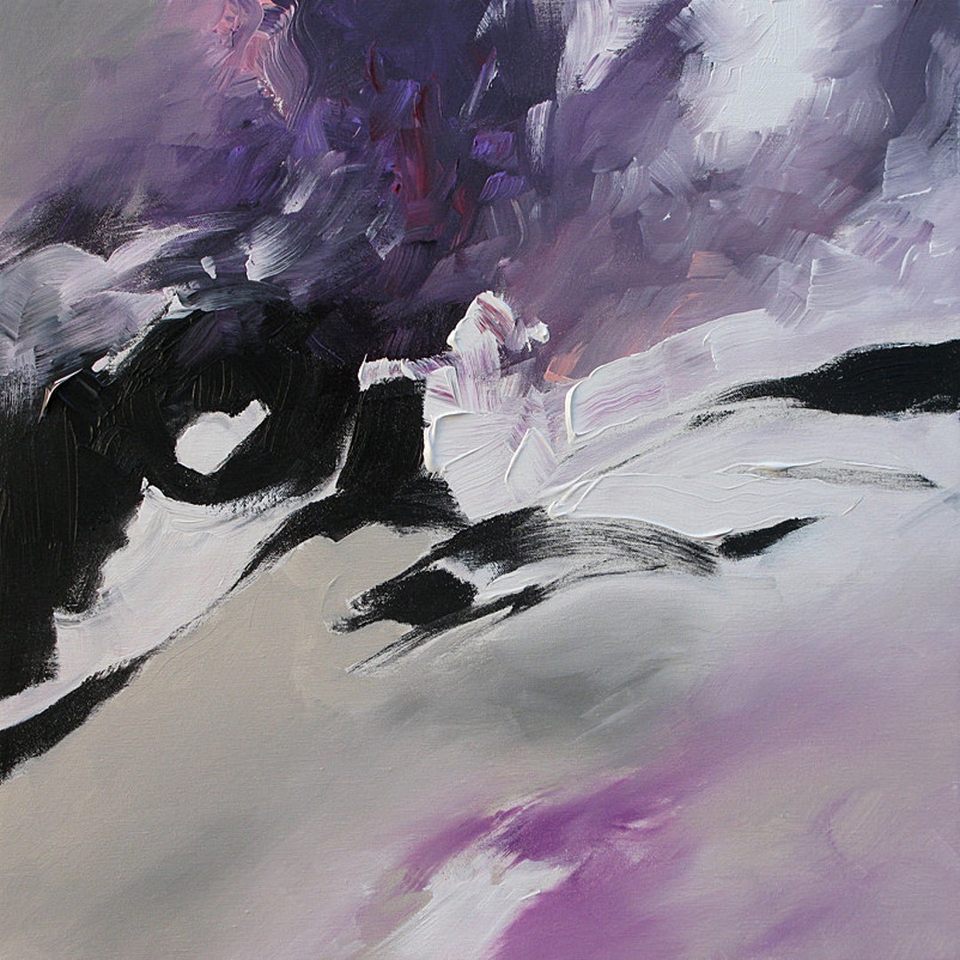 Purple Abstract Painting Giclee Print From Original Abstract ...