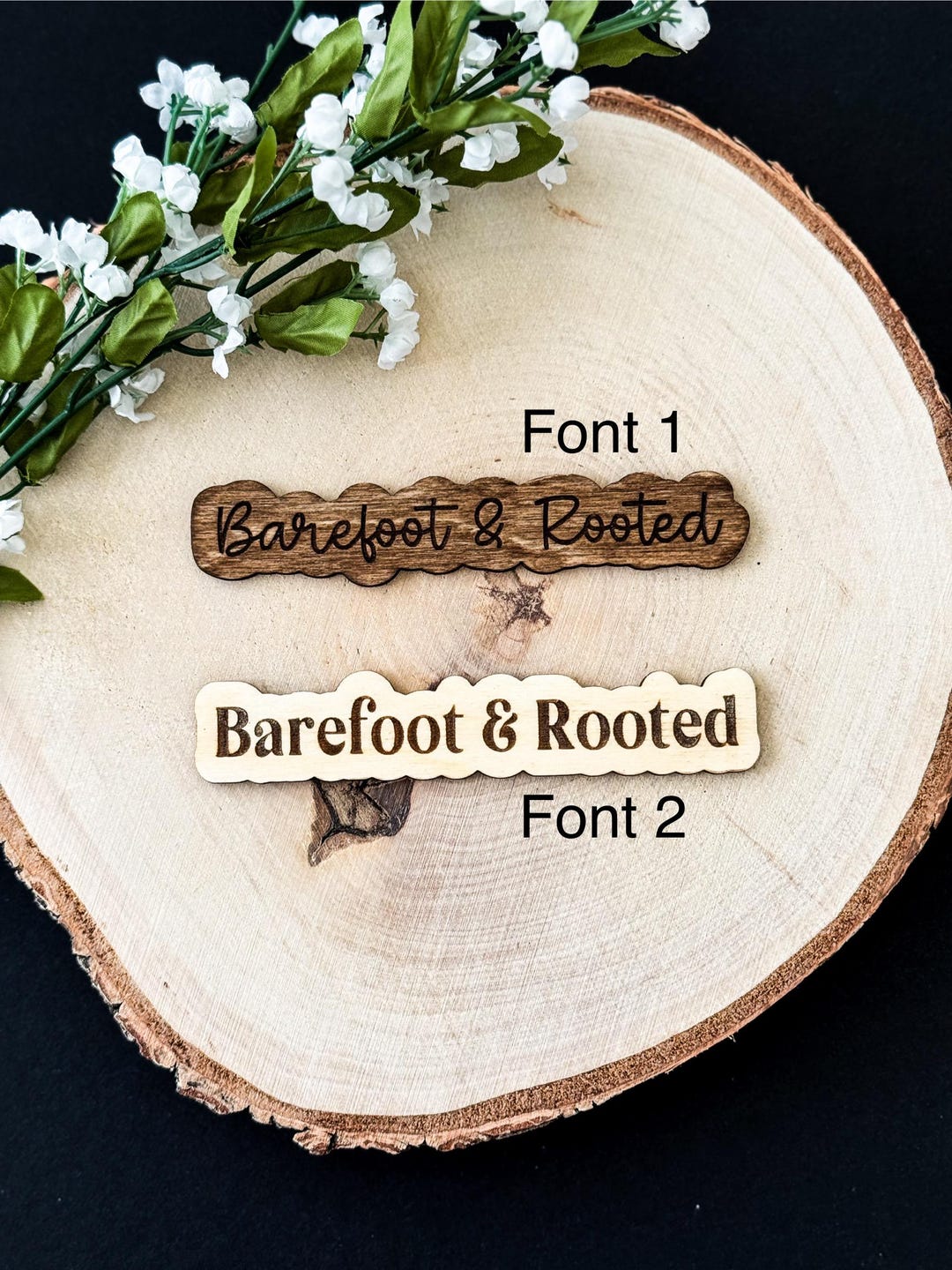 Engraved Wooden Logo Watermark, Photo Prop, Social Media Nameplate ...