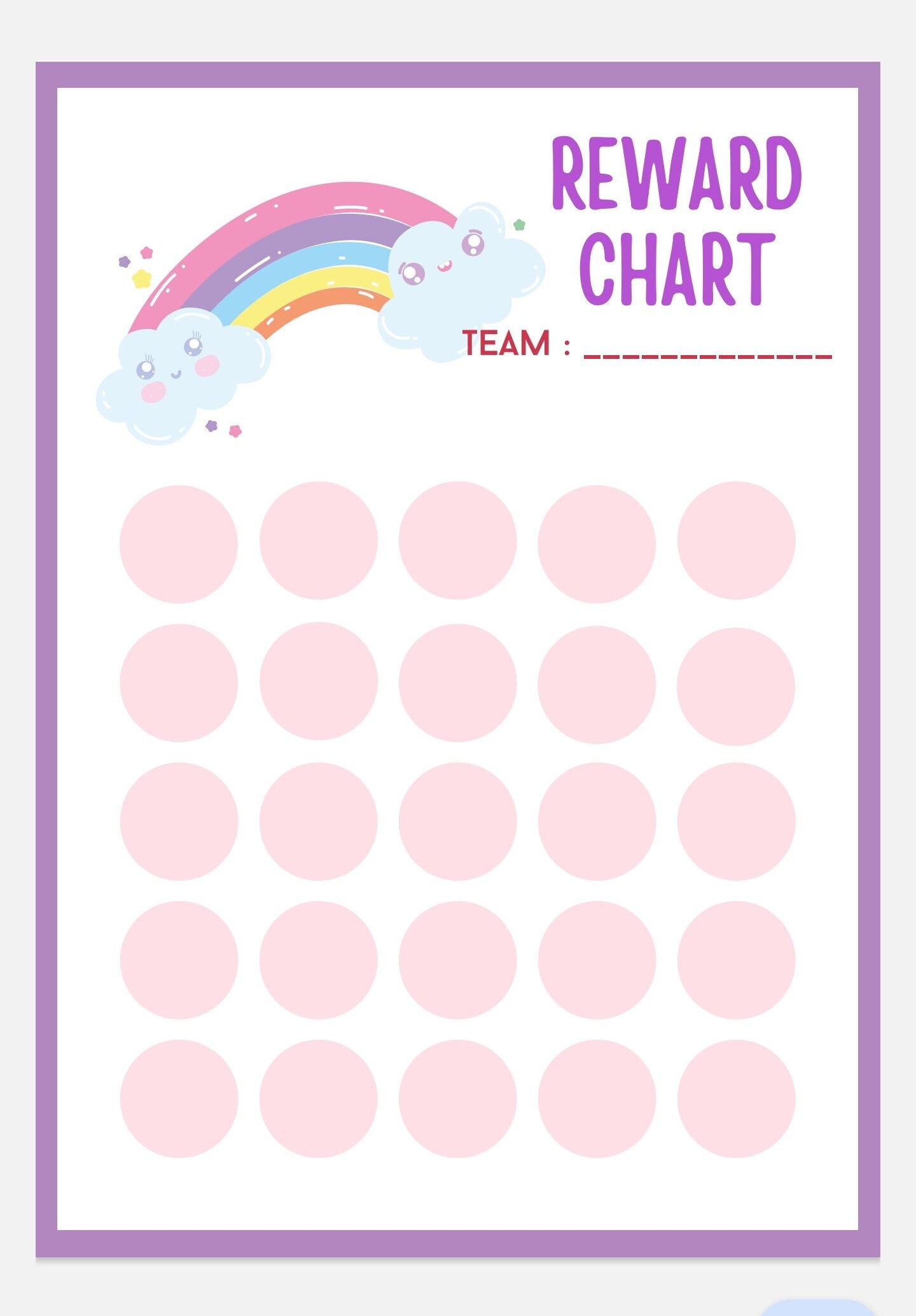 Student Reward Chart - Etsy