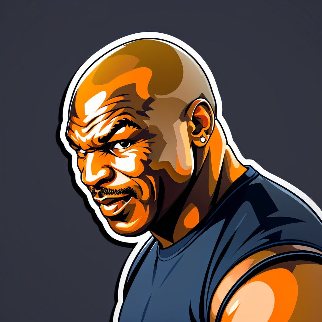 Mike Tyson Sticker Digital - Etsy
