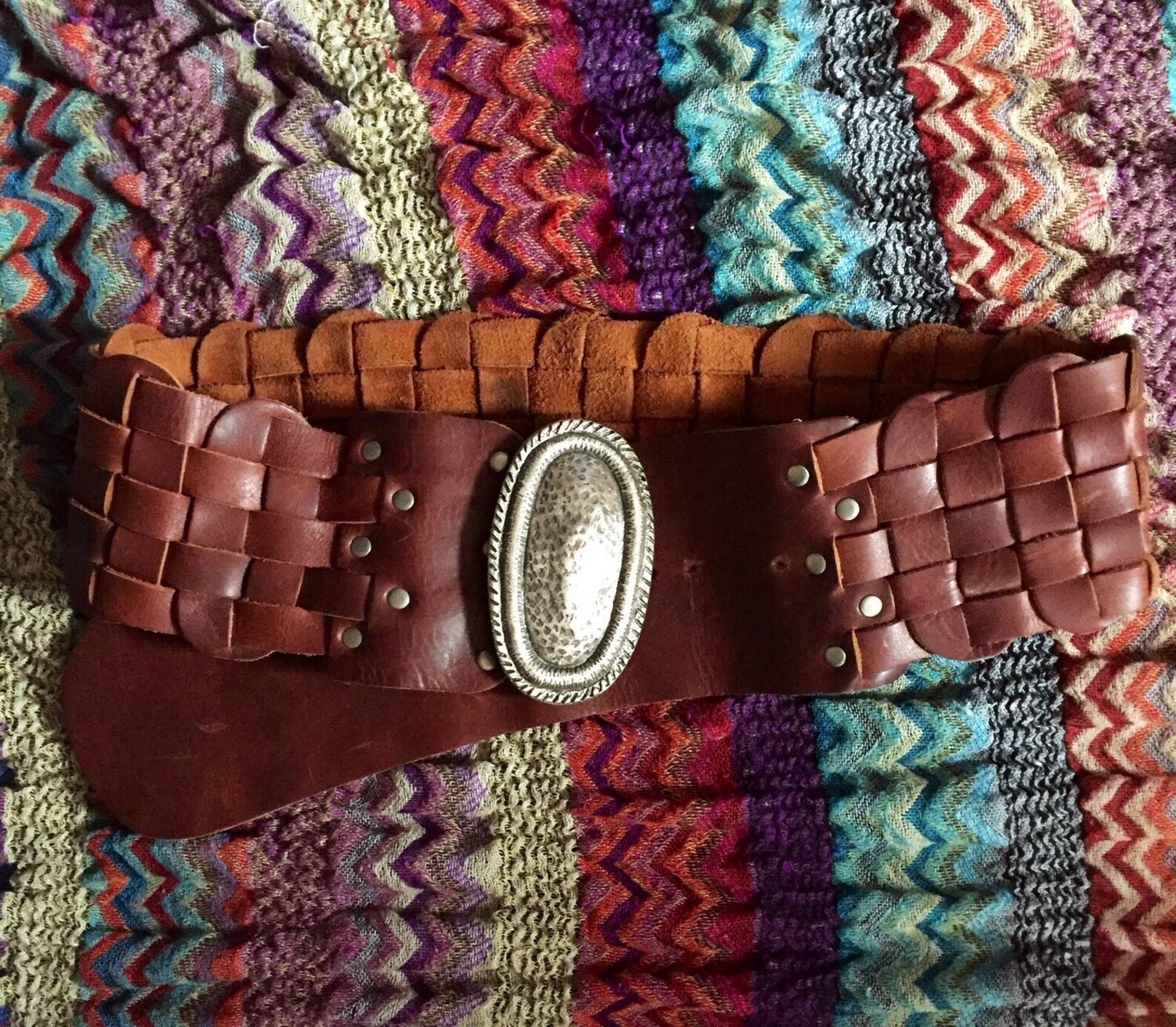 Vintage Leather Belt/ Bohemian Leather Belt/vintage Boho Belt/ - Etsy