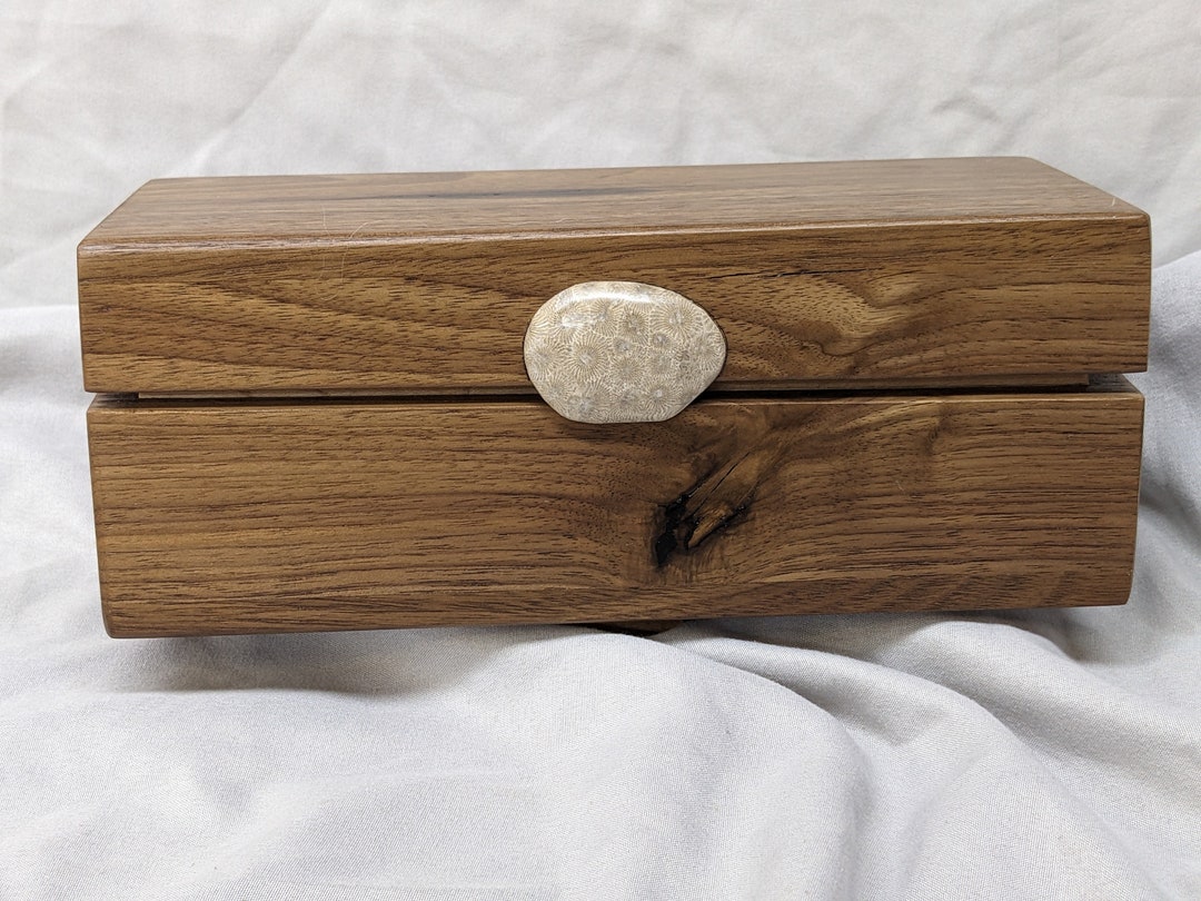 Walnut Jewelry Box - Etsy