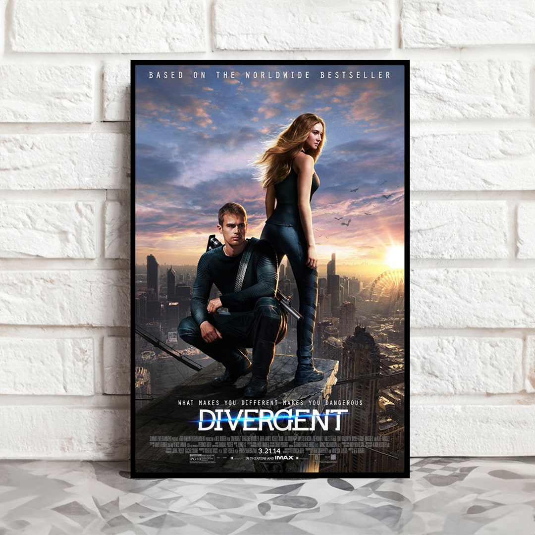 Divergent Classic Cinema Movie Poster, Gift Home Decor, A5 A4 A3 A2 A1 ...