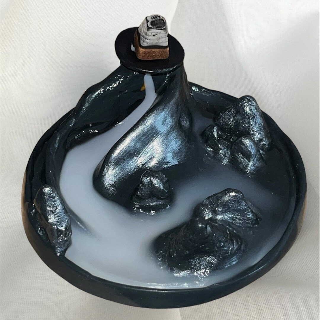 Mountain River Smoke Waterfall Backflow Incense Holder, Aromatherapy ...